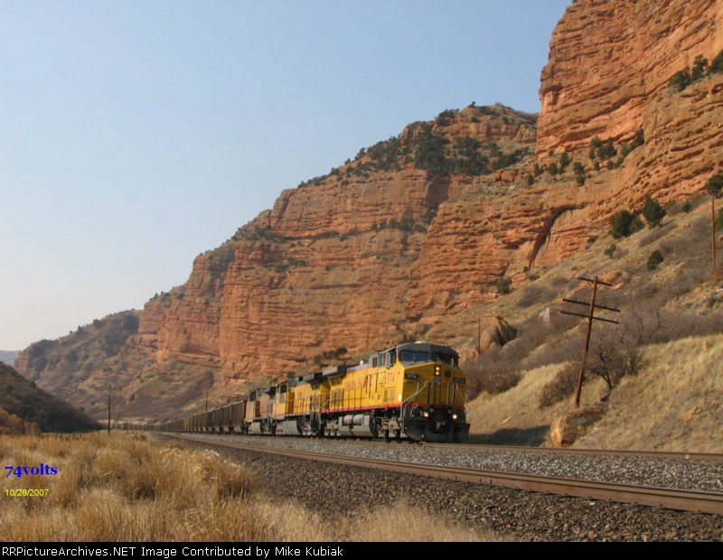 Another look at UP 6774 hauling a coal train